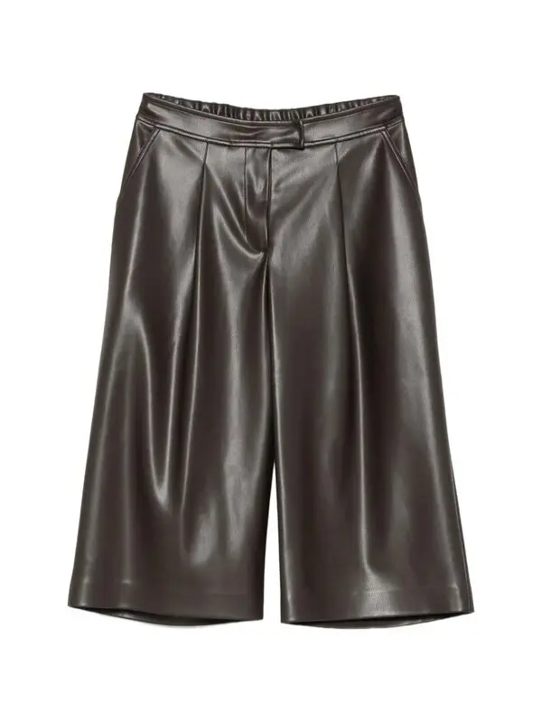 Alpha Studio Faux Leather Shorts