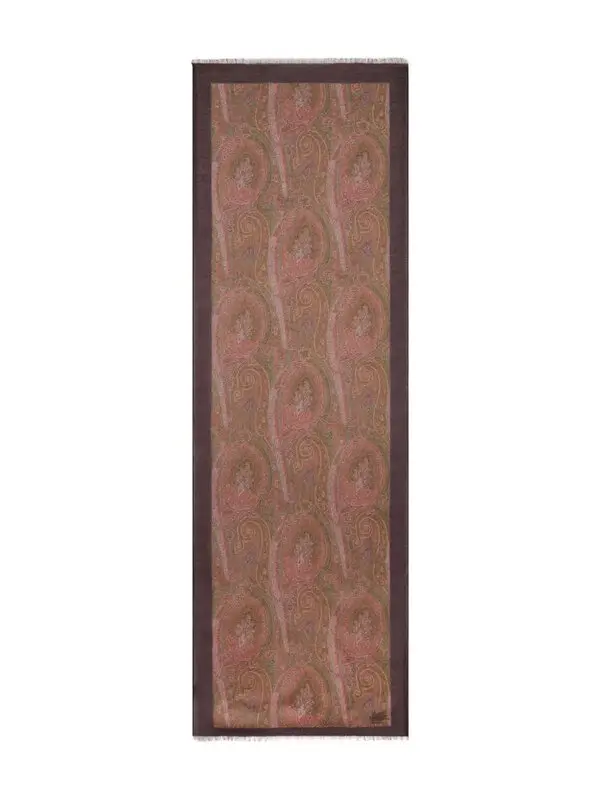 Etro Printed Scarf - Brown