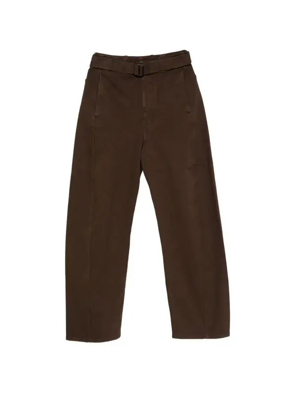 LEMAIRE Twisted Belted Pants - Brown