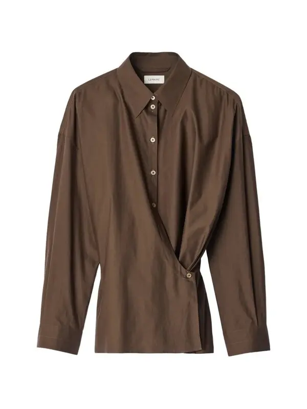 LEMAIRE Twisted Shirt - Brown