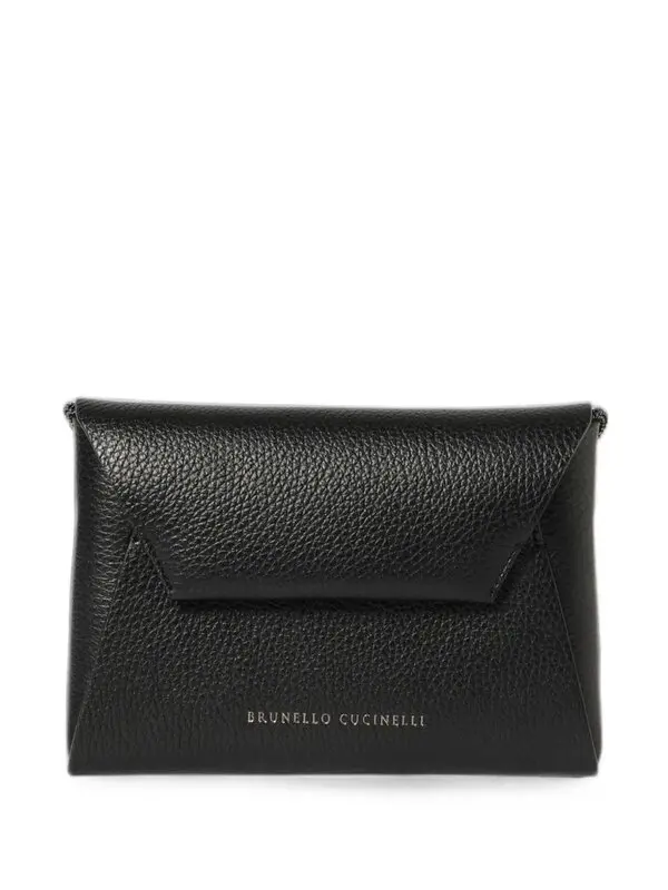 Brunello Cucinelli Leather Envelope Clutch