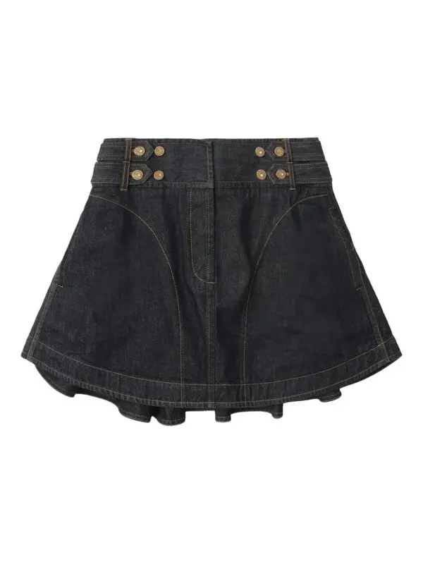 Zimmermann Cargo Denim Mini Skirt