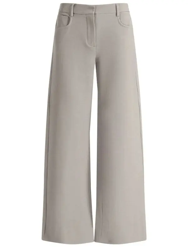 Max Mara Gela Wide Leg Trousers - Gray