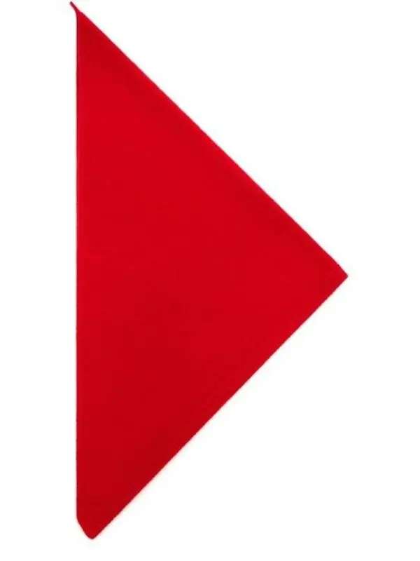 RÓHE Small Knitted Triangle Scarf - Red