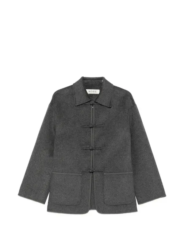 RÓHE Double-faced Wool Pankou Closure Jacket