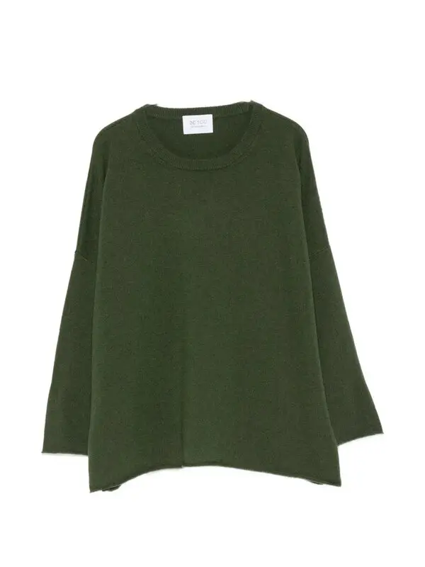 BE YOU Crew Neck Sweater - Green