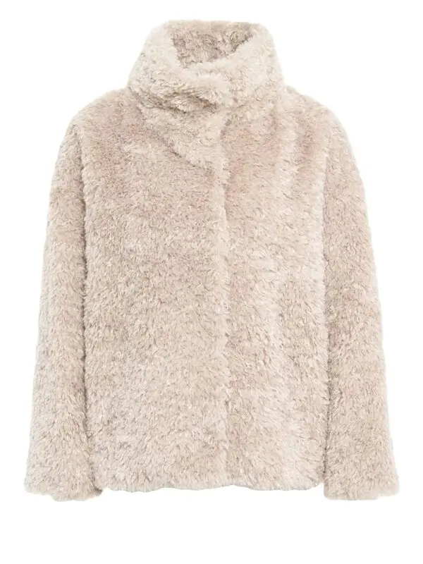 Herno Faux Fur Jacket - Beige