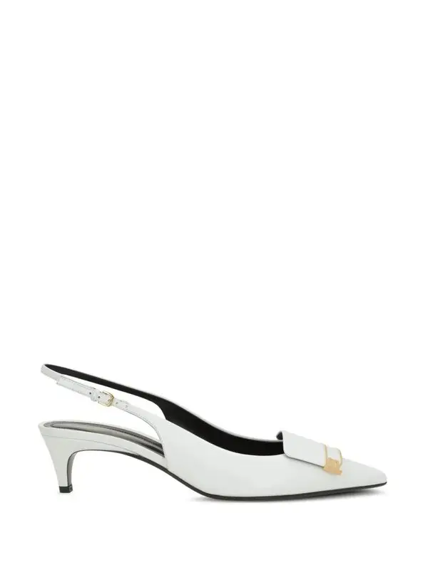 SERGIO ROSSI Leather Sr Evolv Slingback Pumps