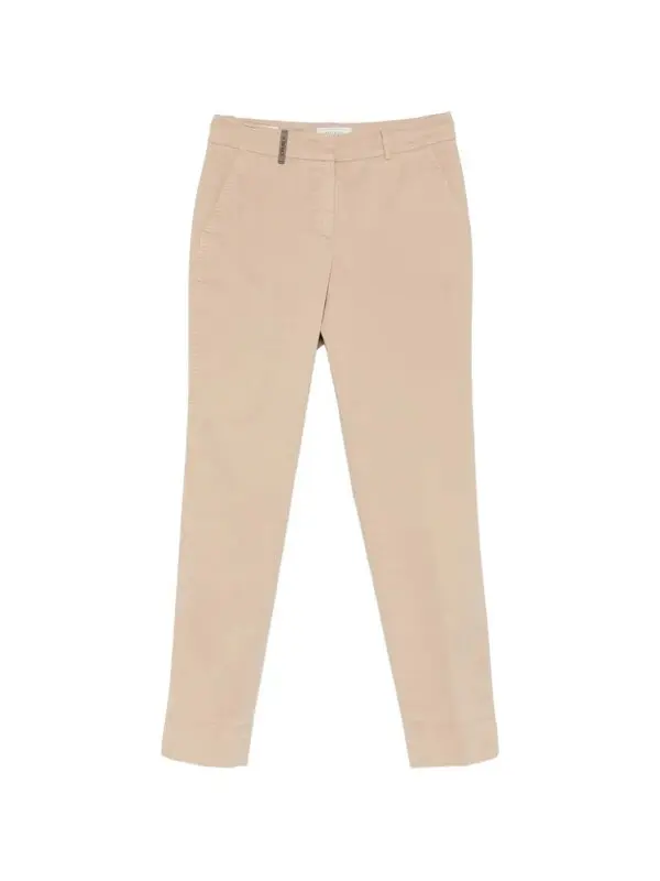 Peserico Straight Leg Trousers - Beige