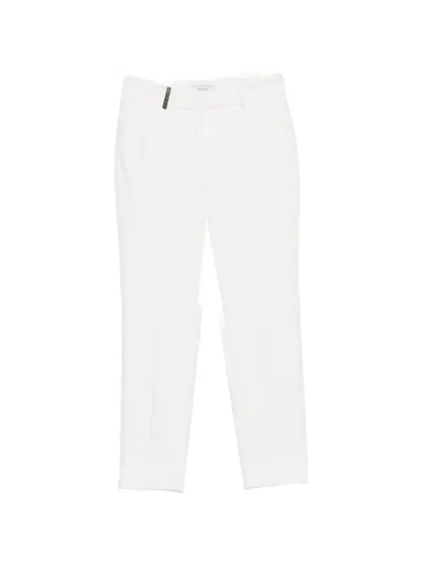Peserico Straight Leg Trousers - White