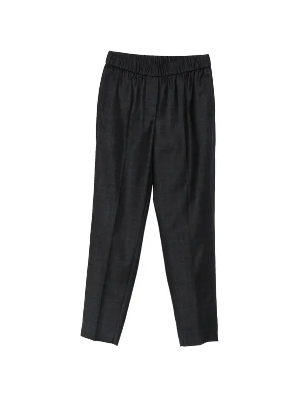 Peserico Check Trousers - Blue