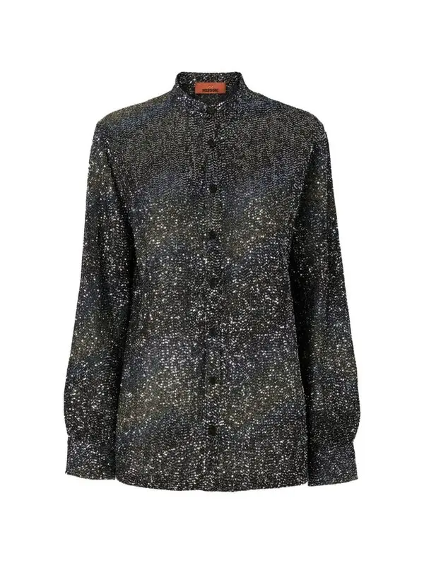 Missoni Embroidered Sequin Shirt - Blue