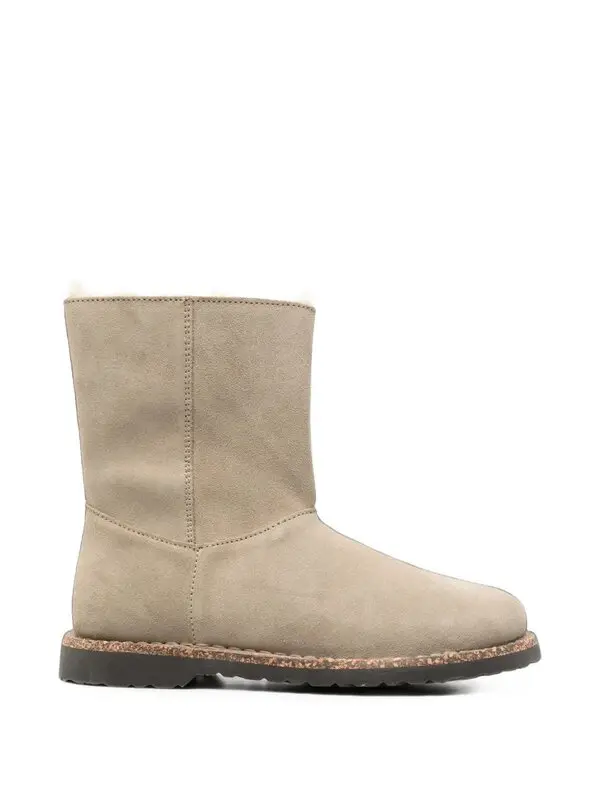 BIRKENSTOCK Suede Shearling Bootie - Beige