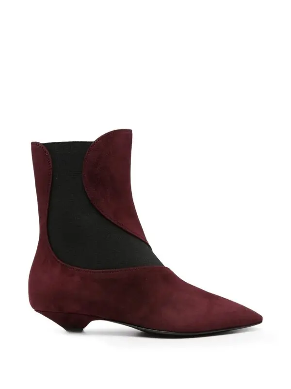 SERGIO ROSSI Suede Ankle Bootie