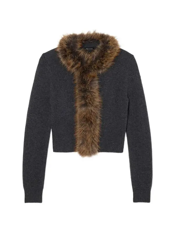 Marc Jacobs Faux Fur Lined Cardigan