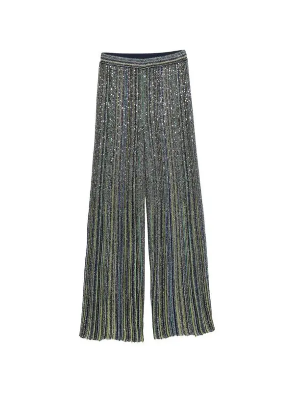 Missoni Rmbroidered Sequin Trousers - Blue