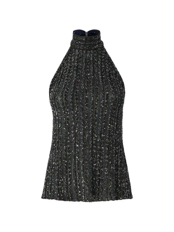 Missoni Embroidered Sequin Top - Blue