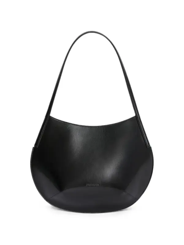 JIL SANDER Kante Shoulder Bag - Black