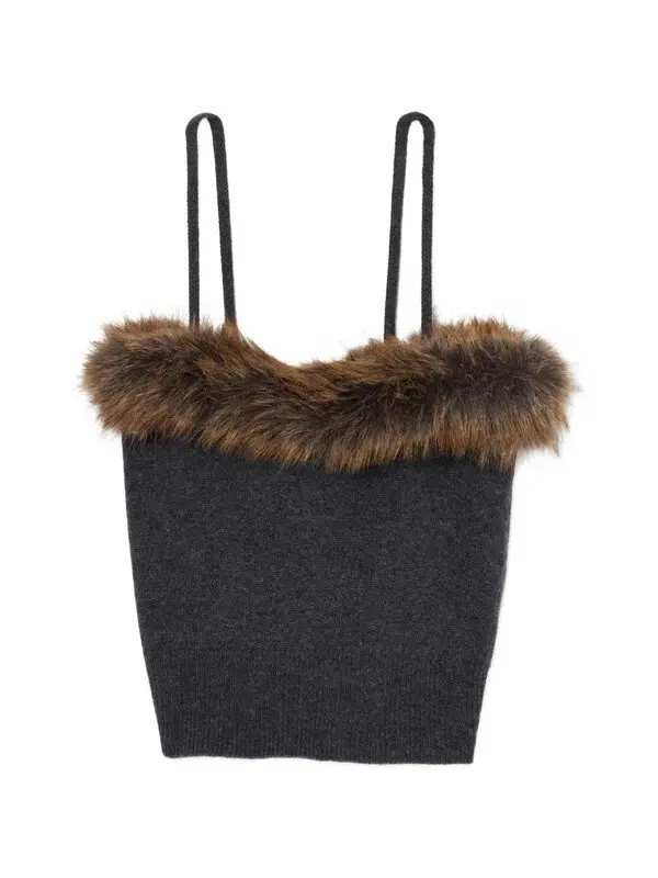 Marc Jacobs Faux Fur Lined Tank