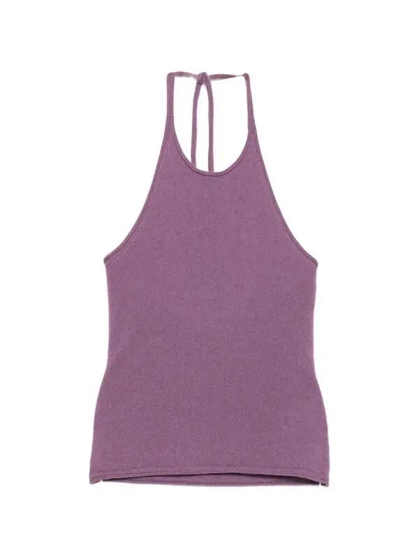 Christopher Esber Cashmere Rae Halter Tank - Purple