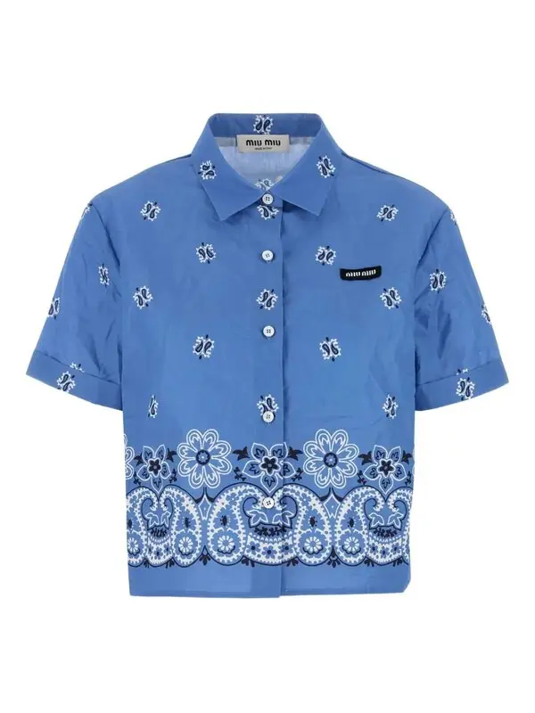 Miu Miu Bandana Print Shirt