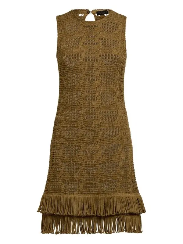 Etro Crochet Mini Dress - Green