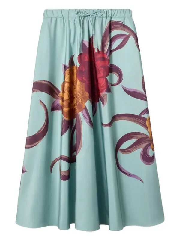 La DoubleJ Drawstring Skirt - Light Blue