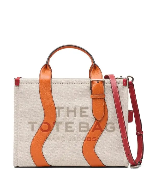 Marc Jacobs The Medium Wavy Canvas Tote Bag - Orange