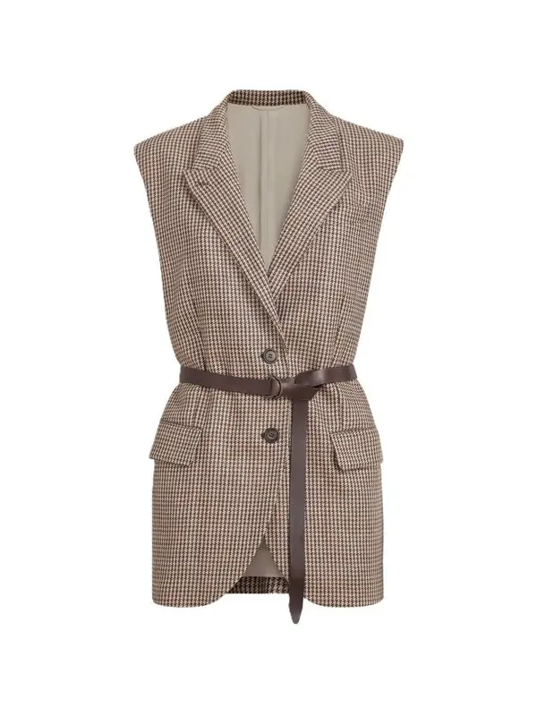 Brunello Cucinelli Sleeveless Jacket - Beige