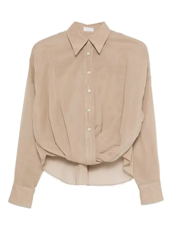 Brunello Cucinelli Torchon Shirt - Beige