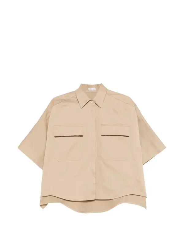 Brunello Cucinelli Oversized Short Sleeve Shirt