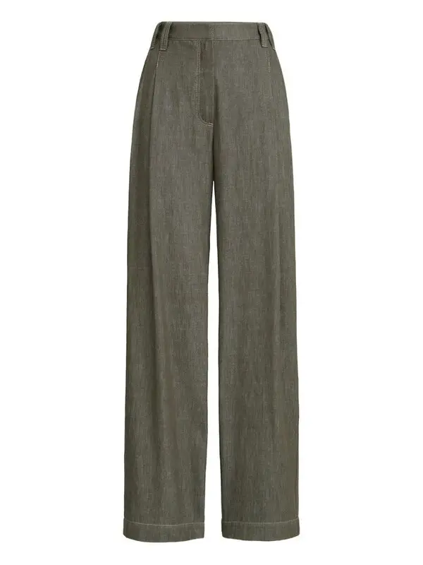 Brunello Cucinelli Wide Leg Trousers