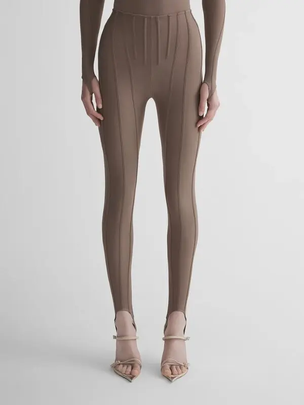 MUGLER Corseted Leggings
