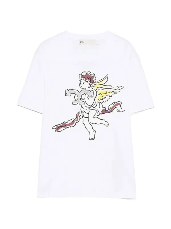 Tory Burch Printed Tee - White