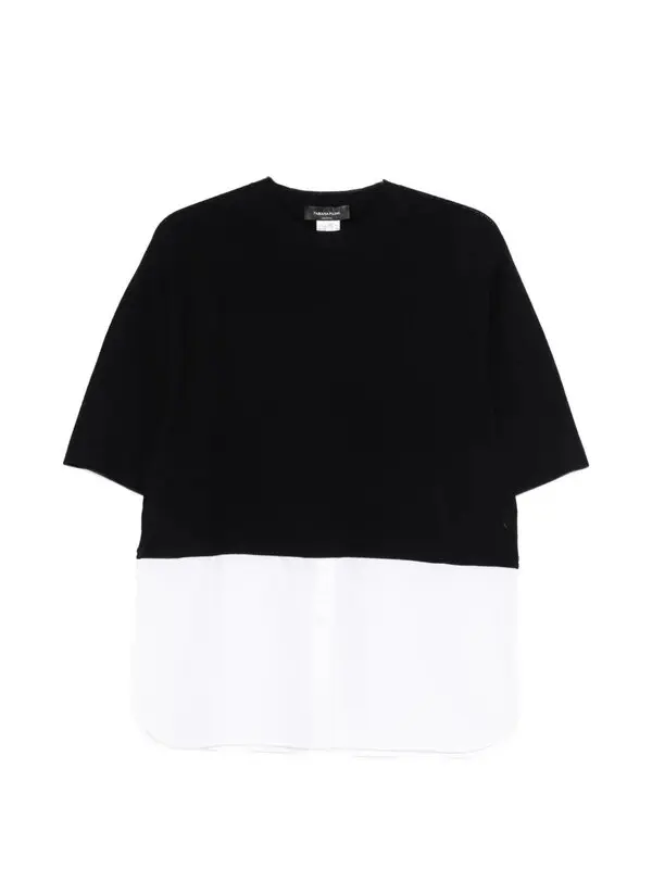 Fabiana Filippi Cotton Popeline Detail Sweater