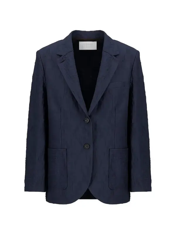 Harris Wharf London Crinkled Single Breasted Jacket