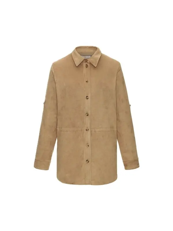 URBAN CODE Faux Leather Shirt