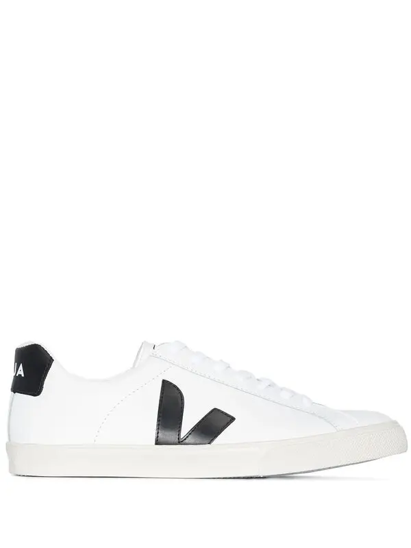 VEJA Esplar Logo Leather Sneakers - White/black