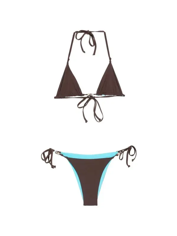 Bond Eye Reversible Bikini Set - Brown