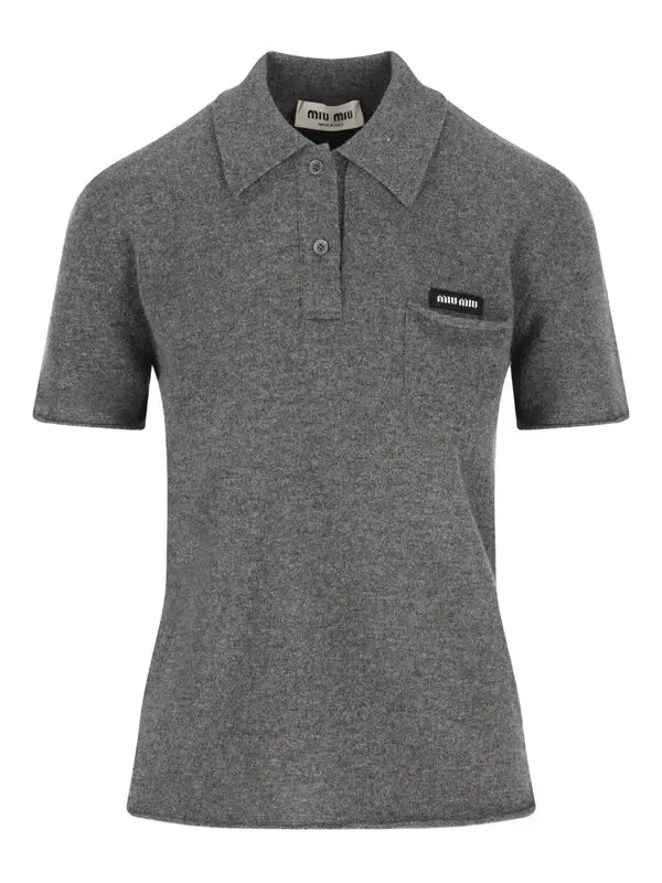 Miu Miu Cashmere Polo Shirt