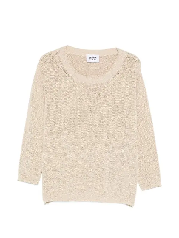 Alpha Studio Round Neck Sweater