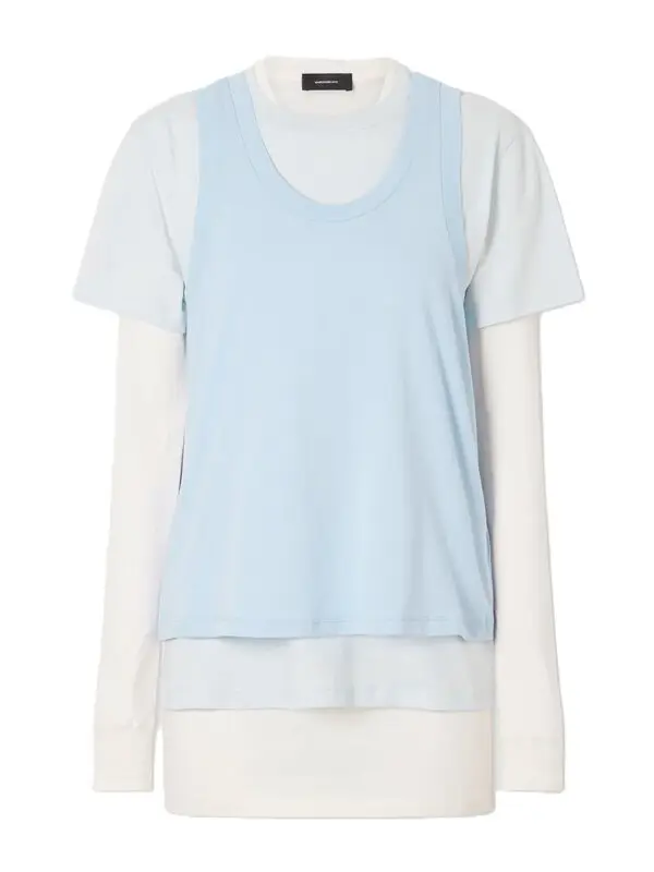 Wardrobe.NYC Layered Tee Mini Dress