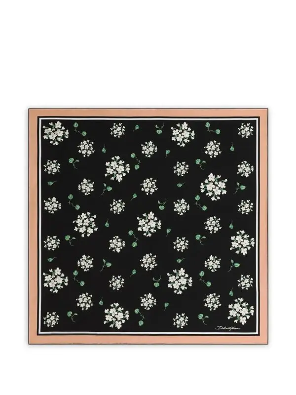 Dolce & Gabbana Silk Foulard - Black