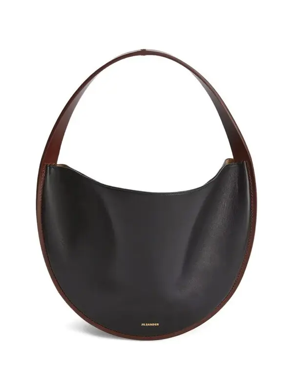 JIL SANDER Two Tone Hobo Bag - Black
