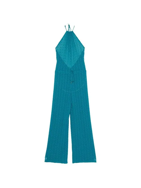 FISICO Lace Jumpsuit - Light Blue