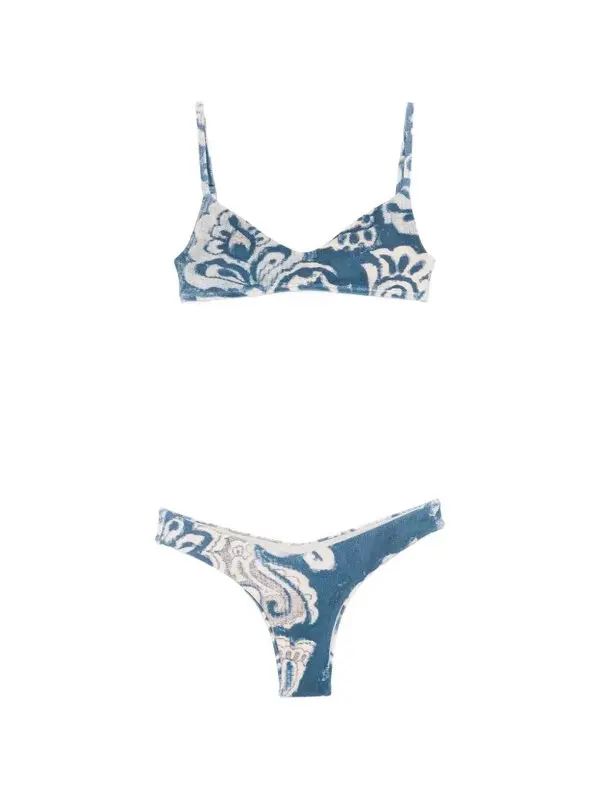 CIA MARITIMA Monaco Print Bikini Set - Blue