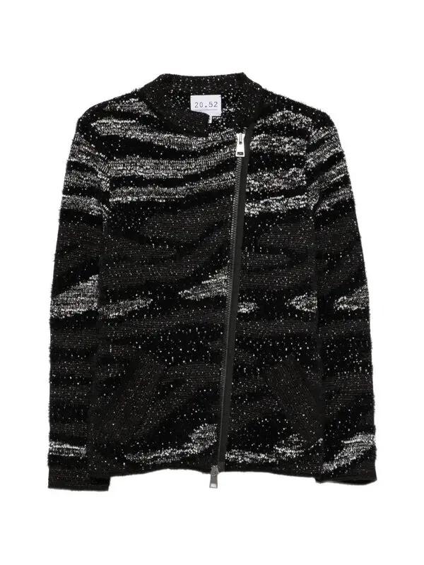 NEERA 20.52 Metallic Knit Jacket