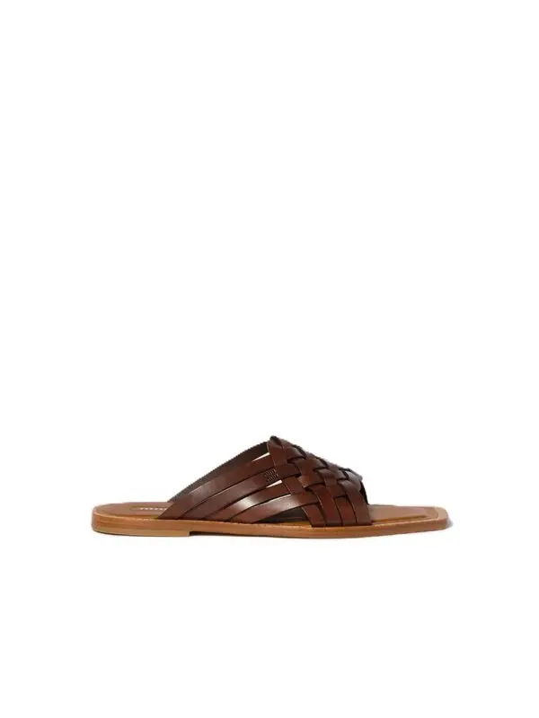 Miu Miu Woven Sandal