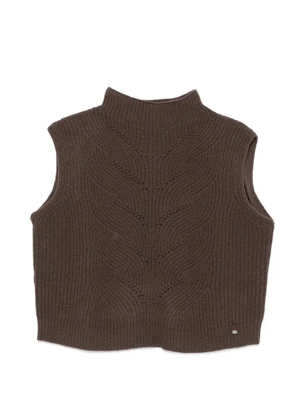 Herno Sleeveless Wool Sweater - Brown