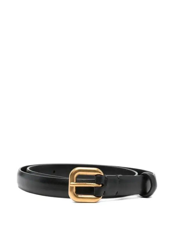 Wardrobe.NYC Leather Belt - Black